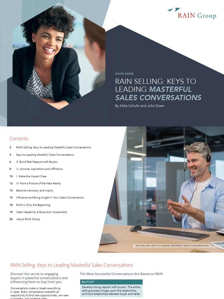 Keys To Leading Masterful Sales Conversations | PDF | Sales | Procurement