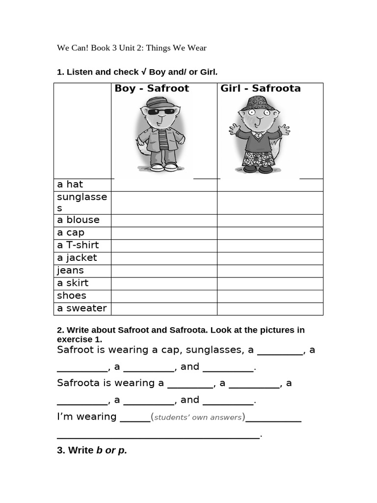 WC3 Unit 2 | PDF | Language Arts & Discipline