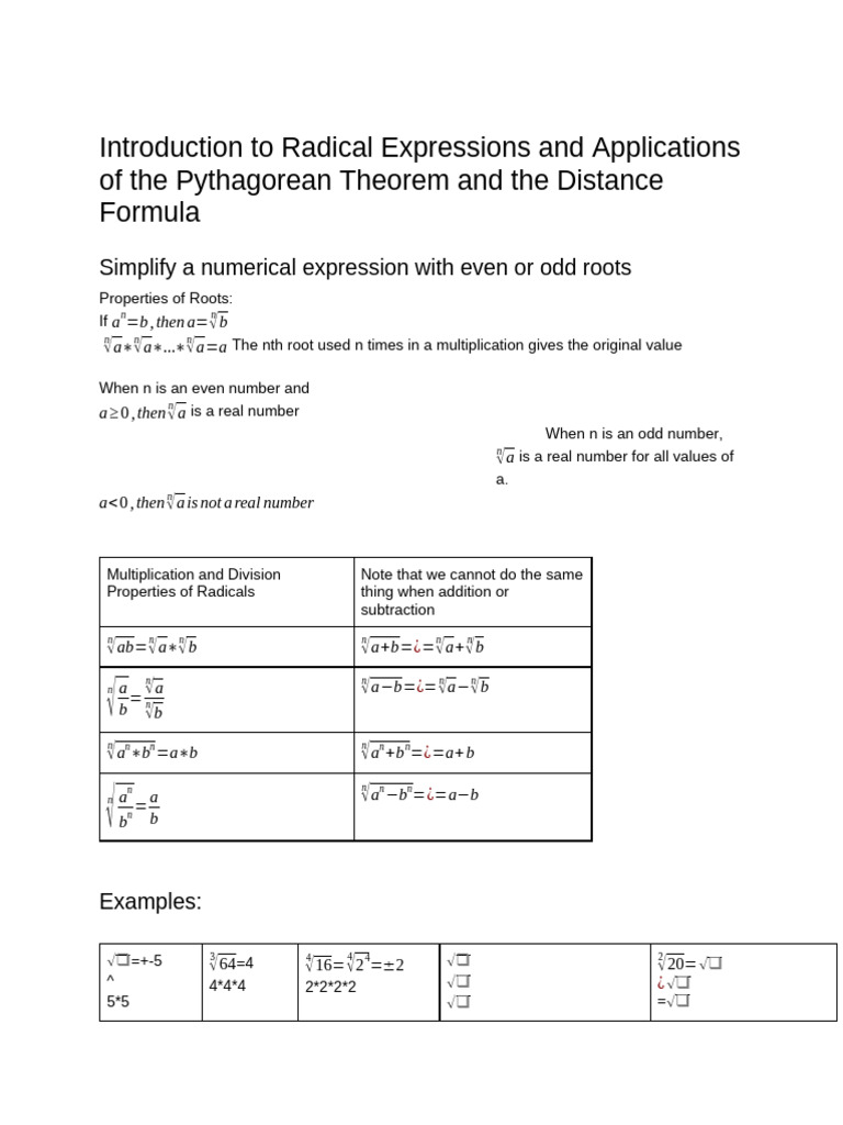 College Algebra Module 3 Mega Sheet | PDF | Square Root | Numbers