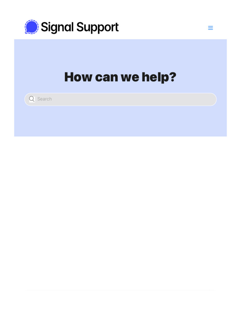 Signal Support | PDF