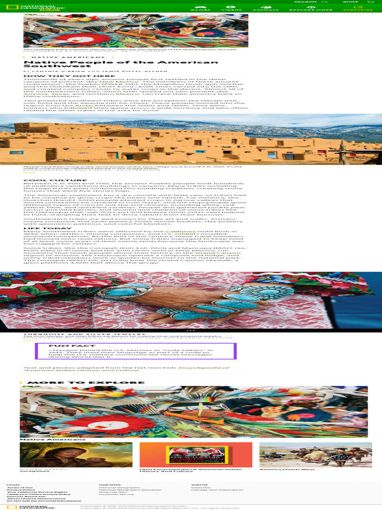 Native People of The American Southwest | PDF | Southwestern United ...