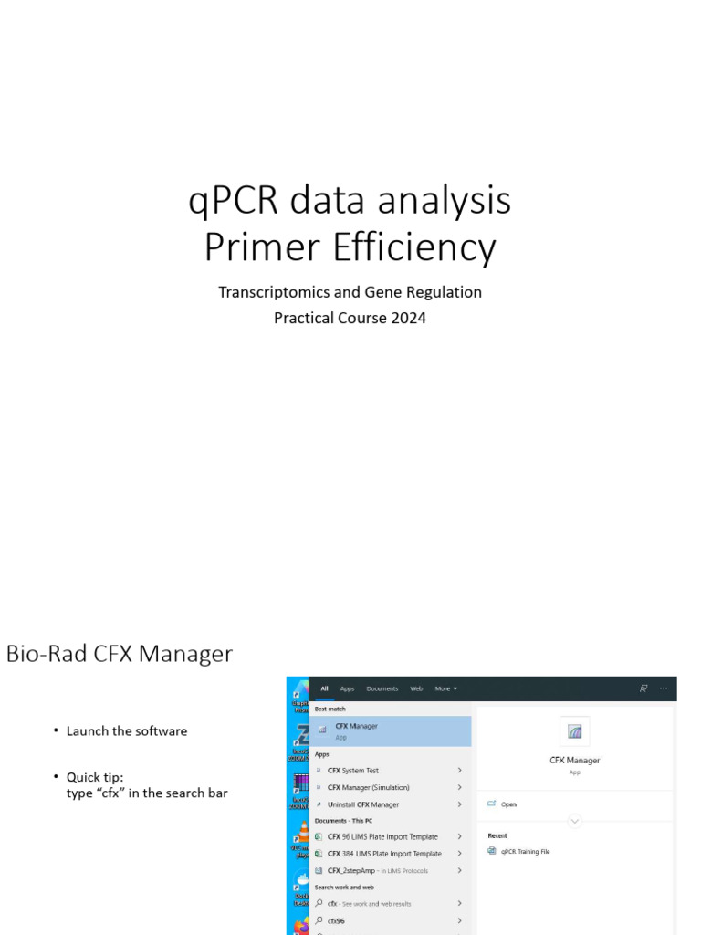 MMCB QPCR Primer Efficiency DataAnalysis 2024 | PDF | Real Time ...