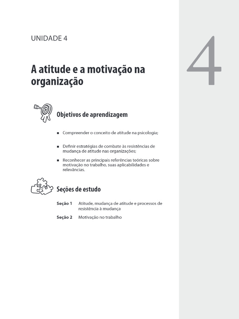 Psicologia Nas Organizações - (Caítulo 4 Atitude e Mudança de Atitude ...
