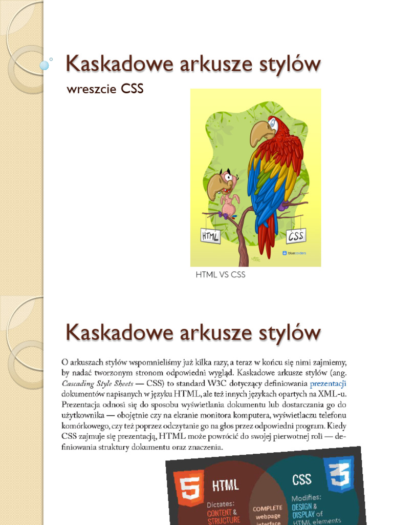 Kaskadowe Arkusze Stylów | PDF