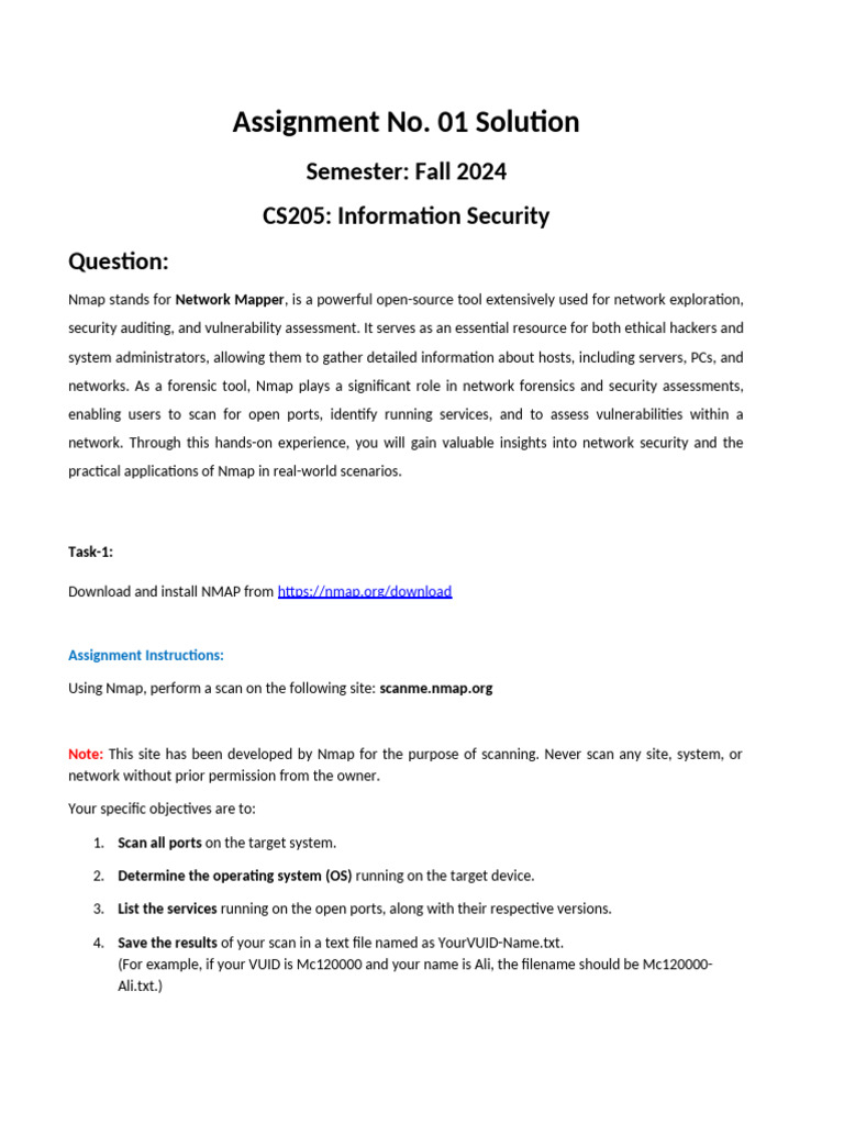 CS205 Assignment No1 Solution | PDF | Technology & Engineering