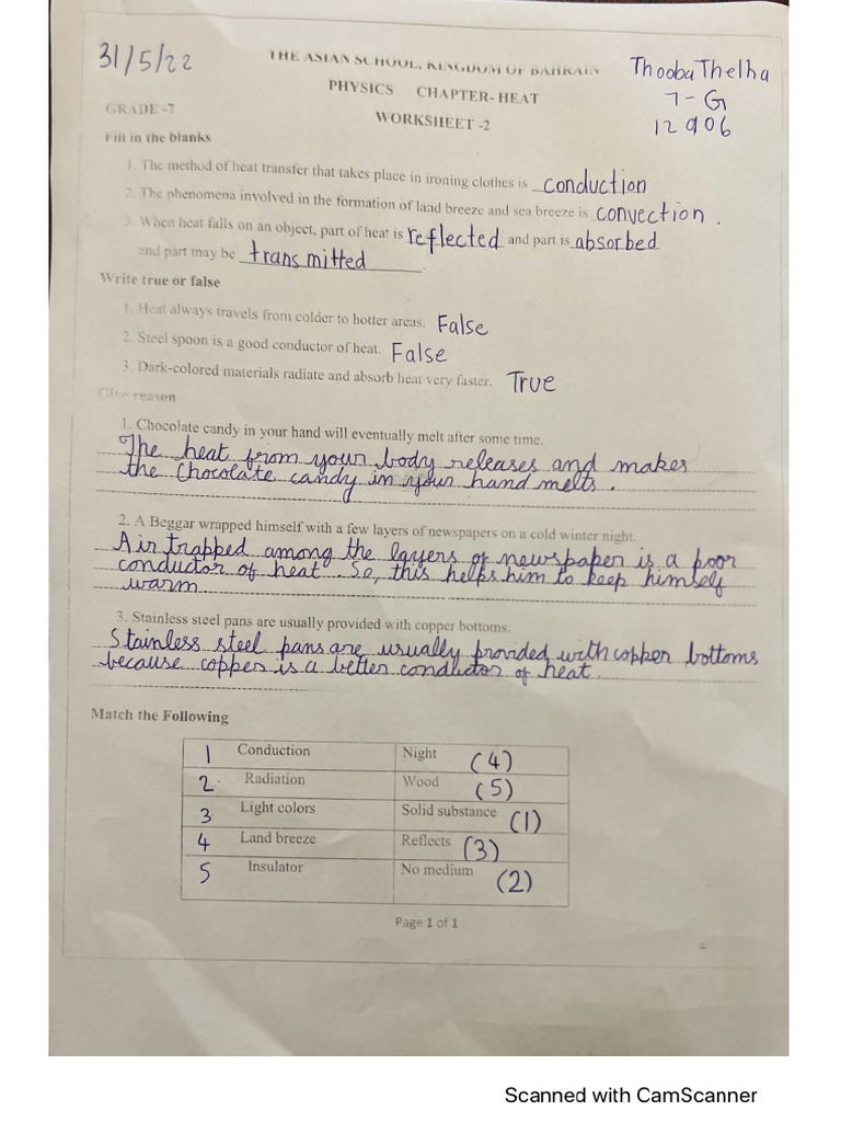Physics Worksheet | PDF