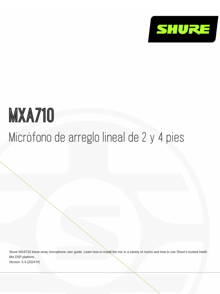 MXA710 Guide es-ES | PDF | Micrófono | Altoparlante