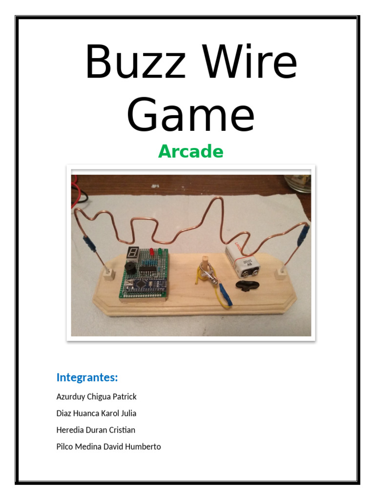 Juego Buzz Wire: Historia y Construcción | PDF