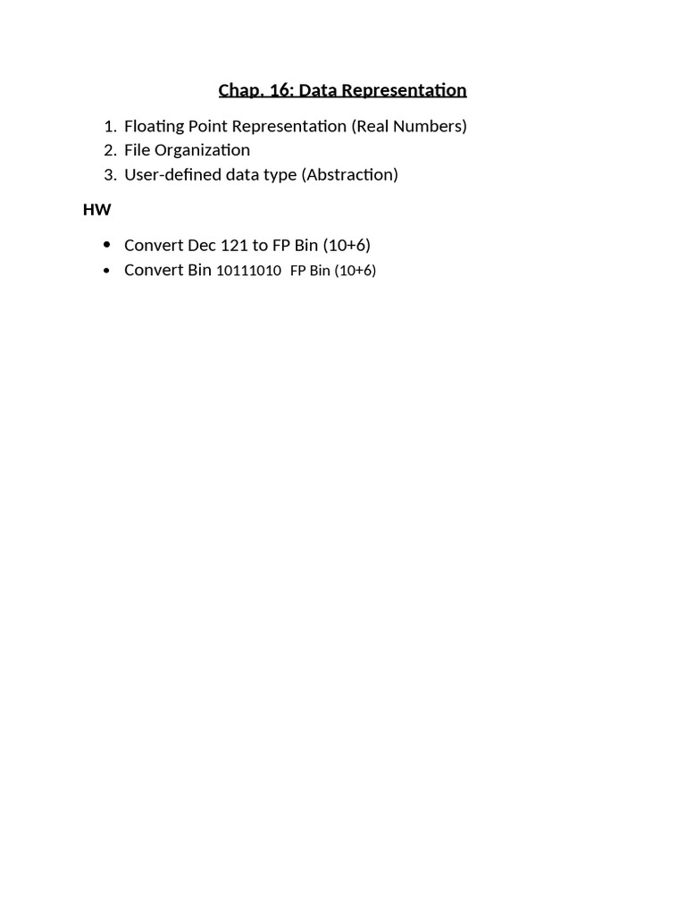 Floating Point Representation | PDF | Arithmetic | Computing