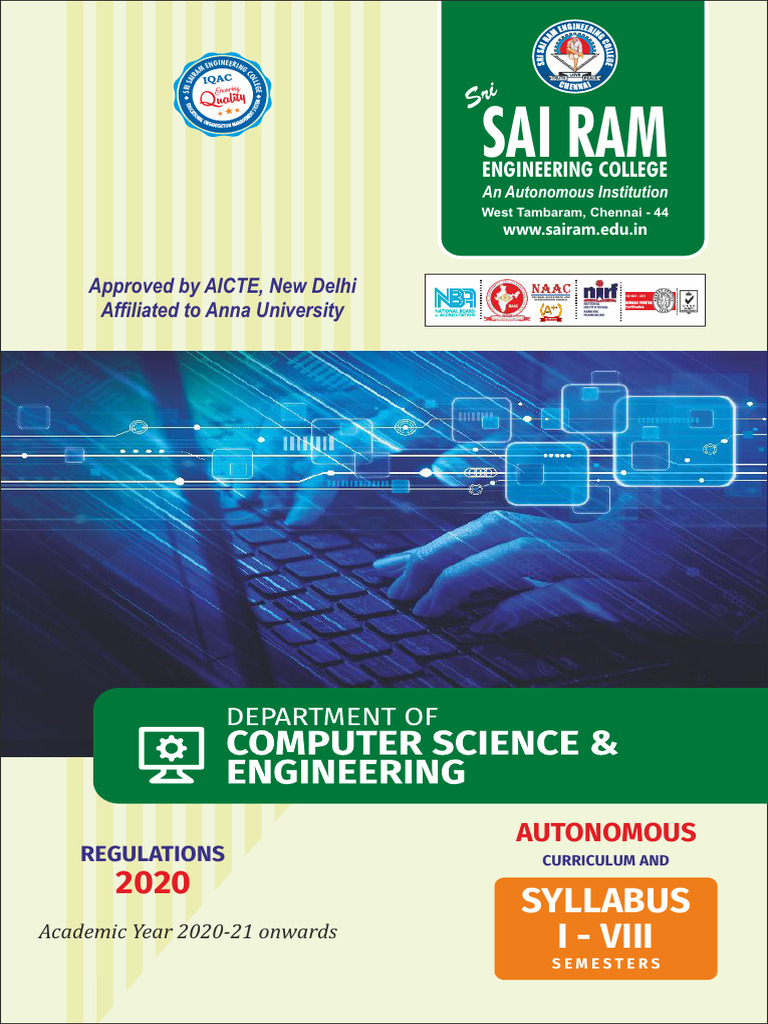 CSE Syllabus Sairam | PDF | Integral | Crystal Structure