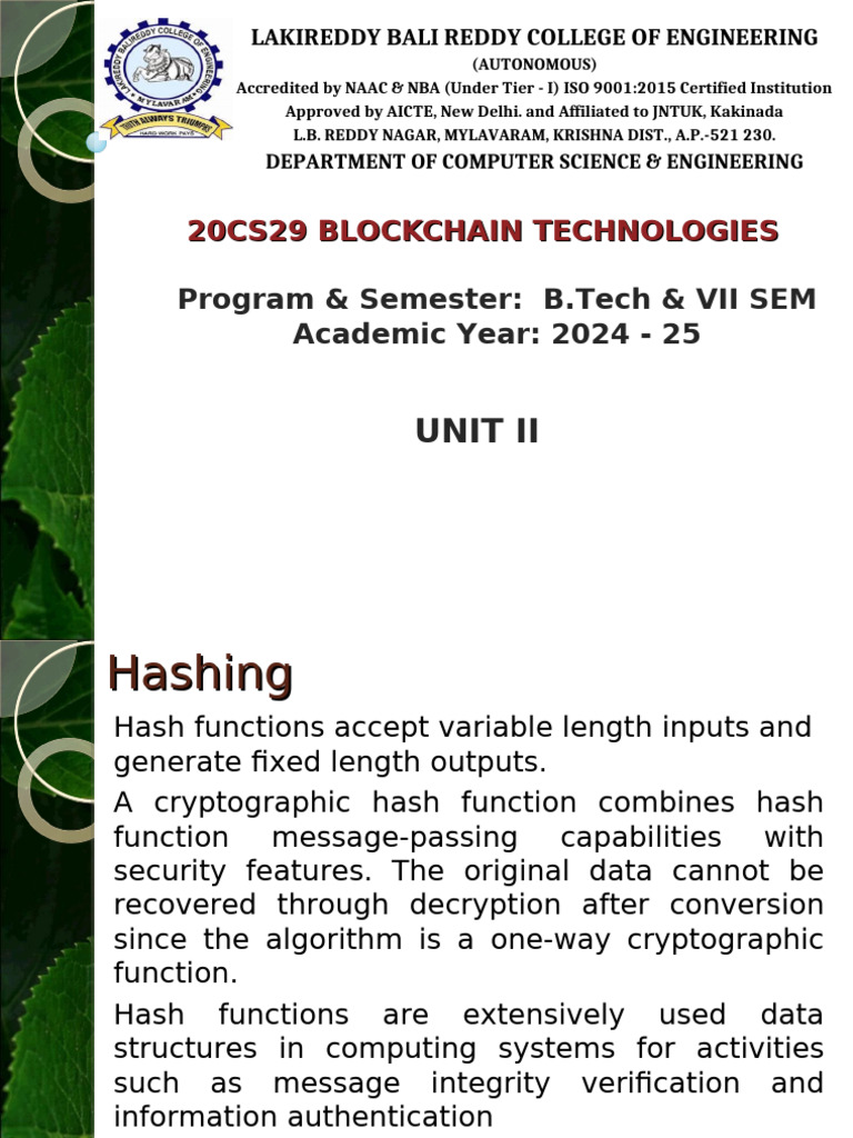 BCT Unit-2 PPT | PDF | Cryptocurrency | Bitcoin