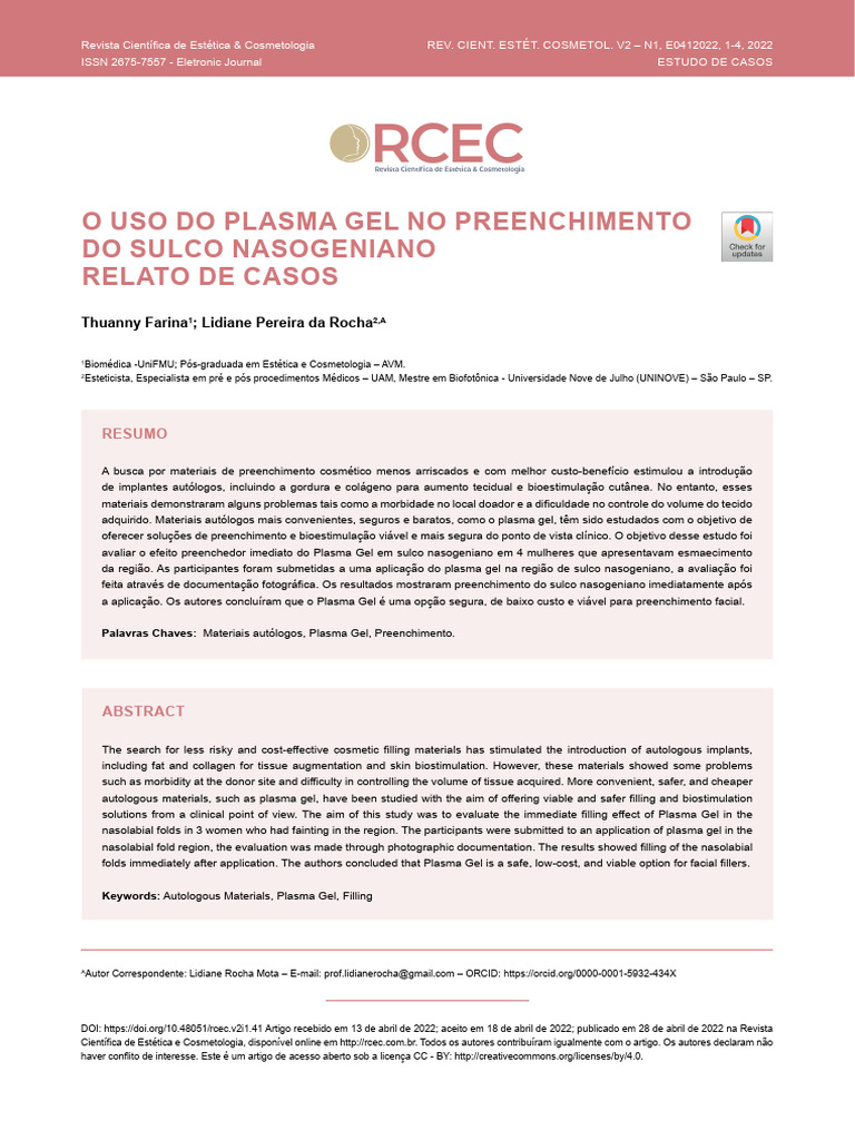 EC+ +41+ +O+uso+do+Plasma+Gel+no+preenchimento+do+sulco+nasogeniano+ ...