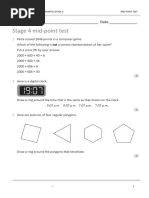 Prim Maths 4 2ed TR End of Year Test | PDF | Mathematics