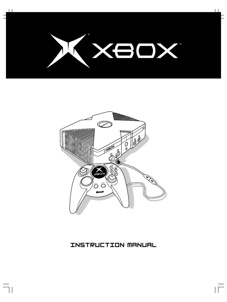 Microsoft Xbox Instruction Manual | PDF | Compact Disc