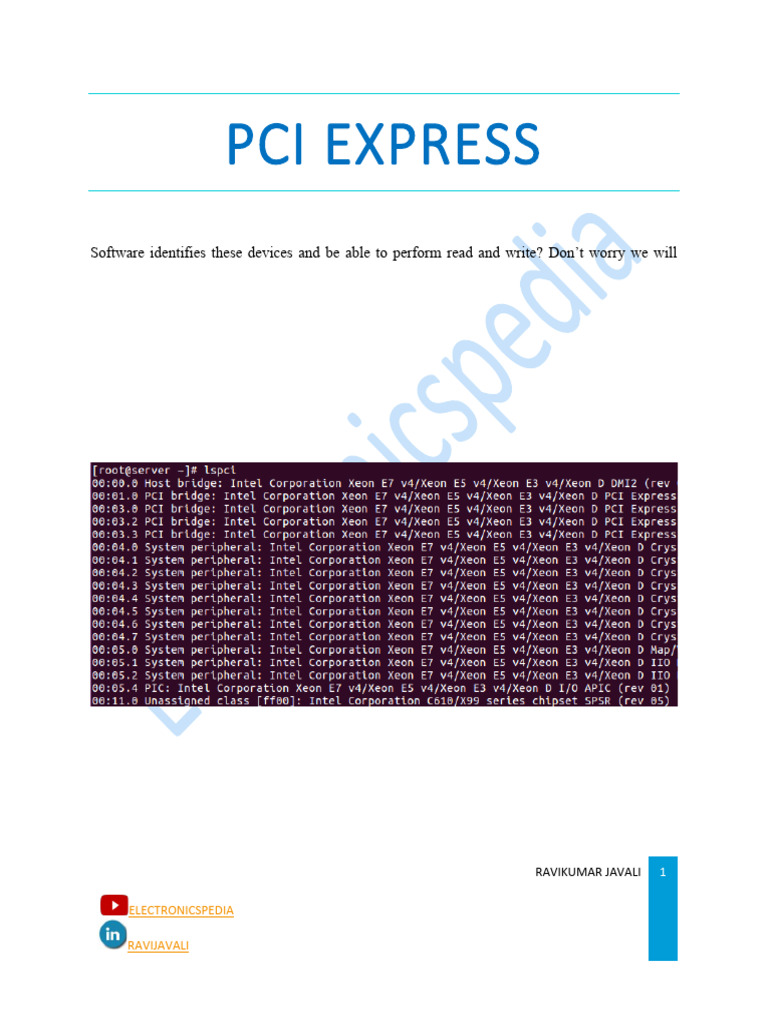 PCIe Discovery and Linkup | PDF | Computer Engineering | Data Transmission