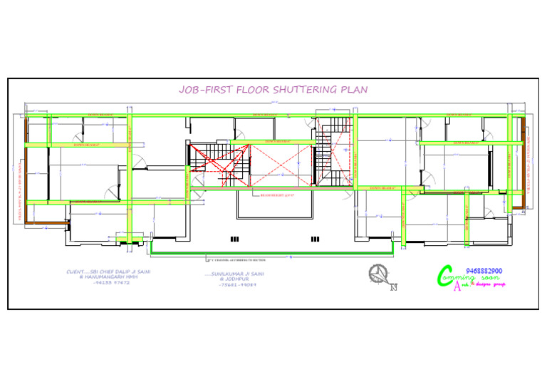 First Floor Shuttering Plan | PDF