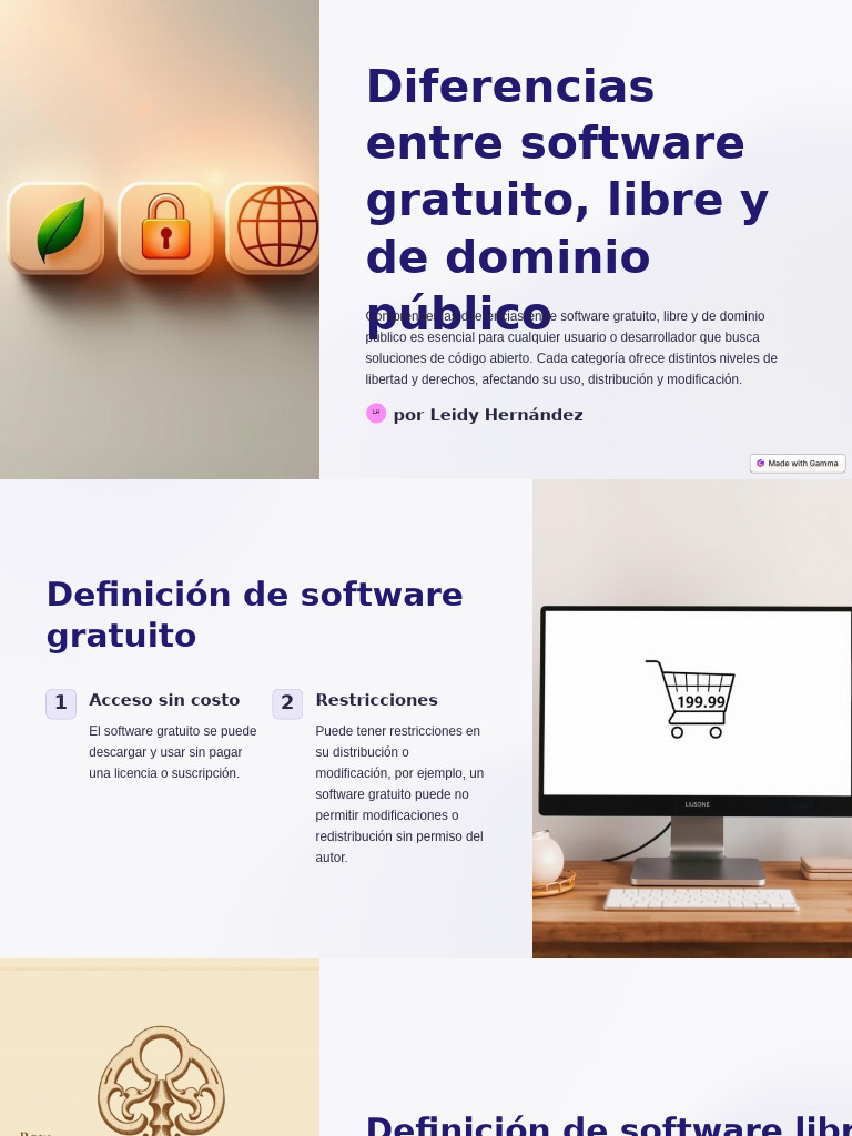 Diferencias Entre Software Gratuito Libre y de Dominio Publico | PDF ...