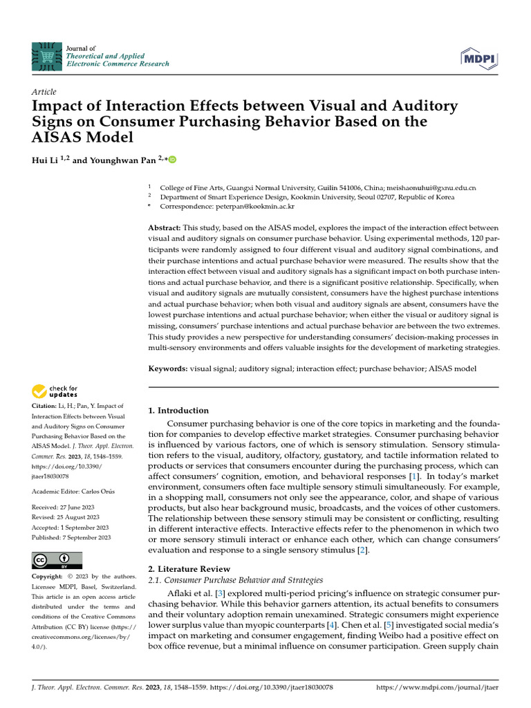 Impact of Interaction Effects Between Visual and Auditory Signs On ...