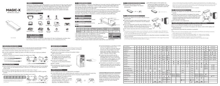 MAGIC-X user manual | PDF | Xbox | Play Station