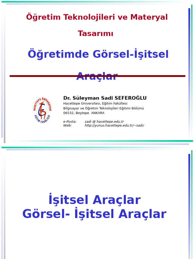Seferoglu OTMT 4.9 (GIA-Gorsel-Isitsel) | PDF