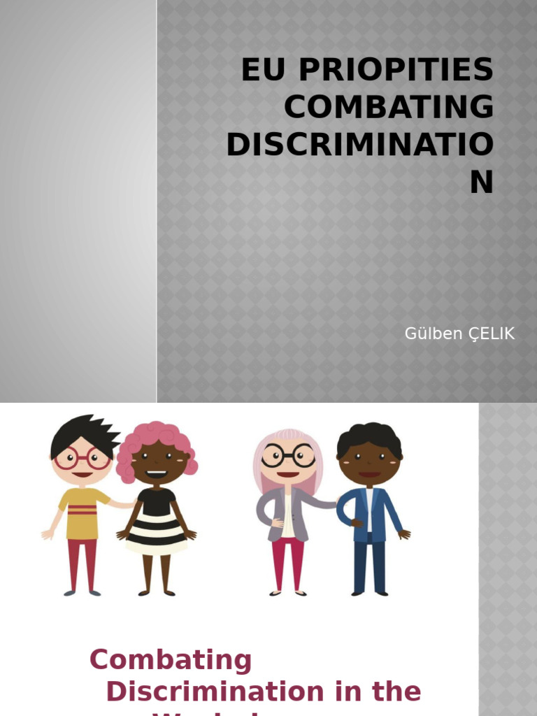 Eu Priopities Combating Discrimination | PDF | Discrimination ...