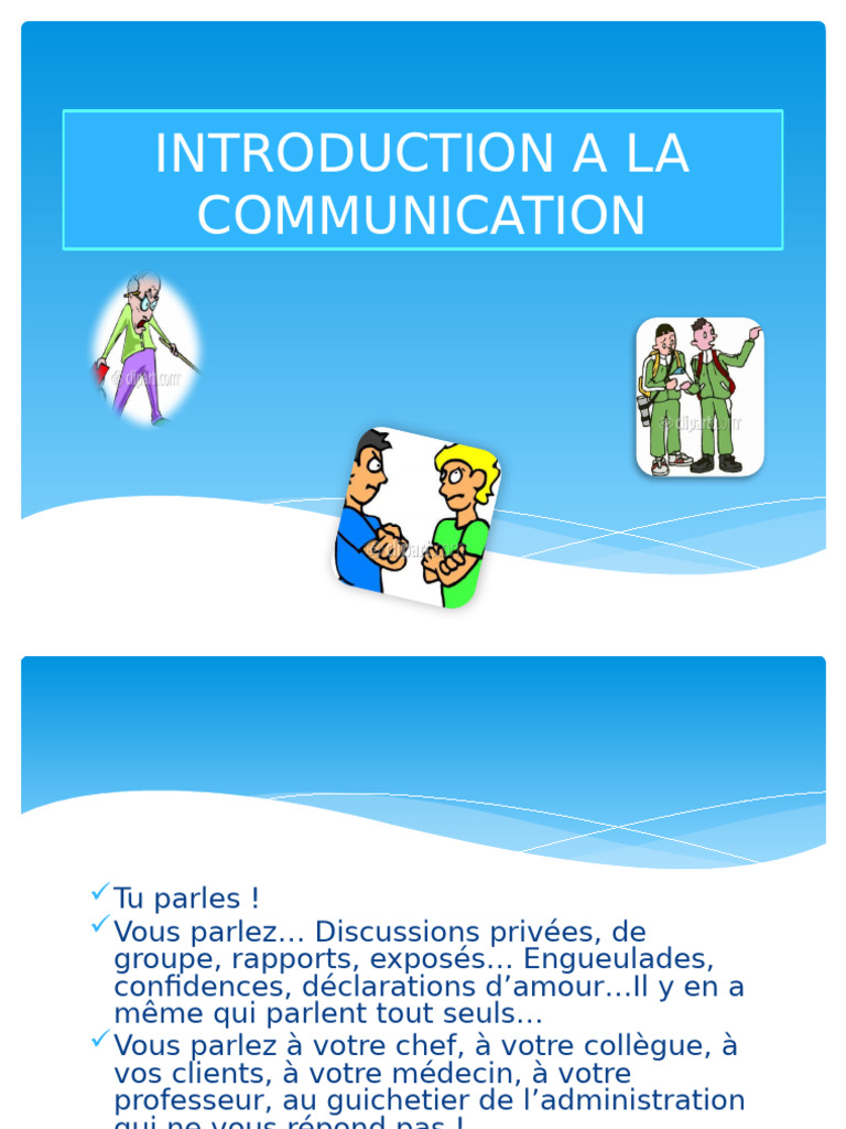 Introduction A La Communication | PDF