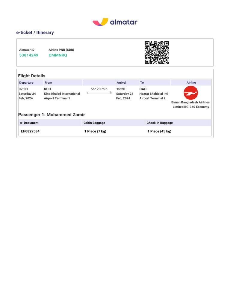 E-Ticket | PDF