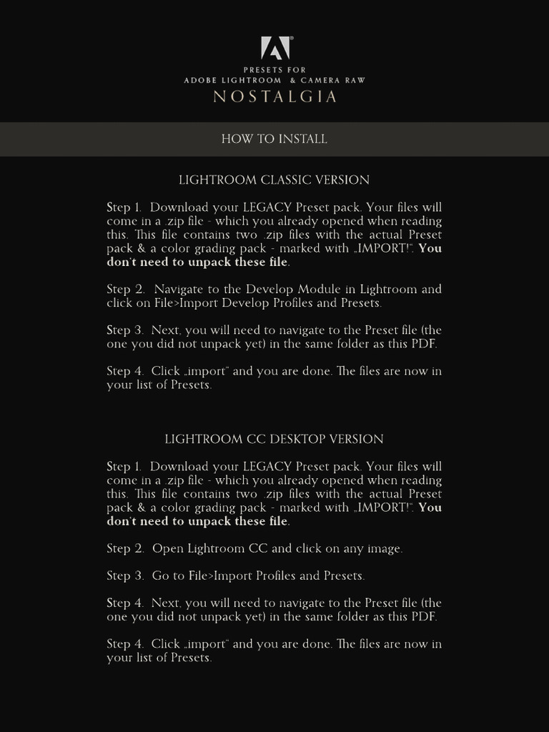 How To Install NOSTALGIA | PDF | Science & Mathematics