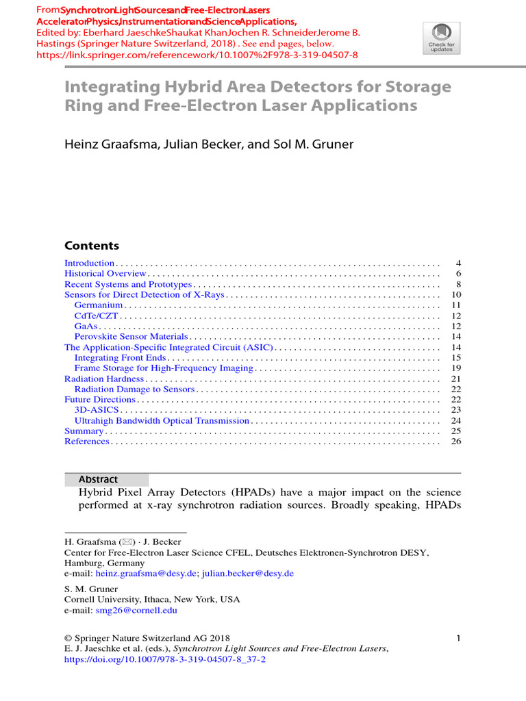 Integrating Hybrid Area Detectors For Storage Pdf Charge Coupled Device Electronics