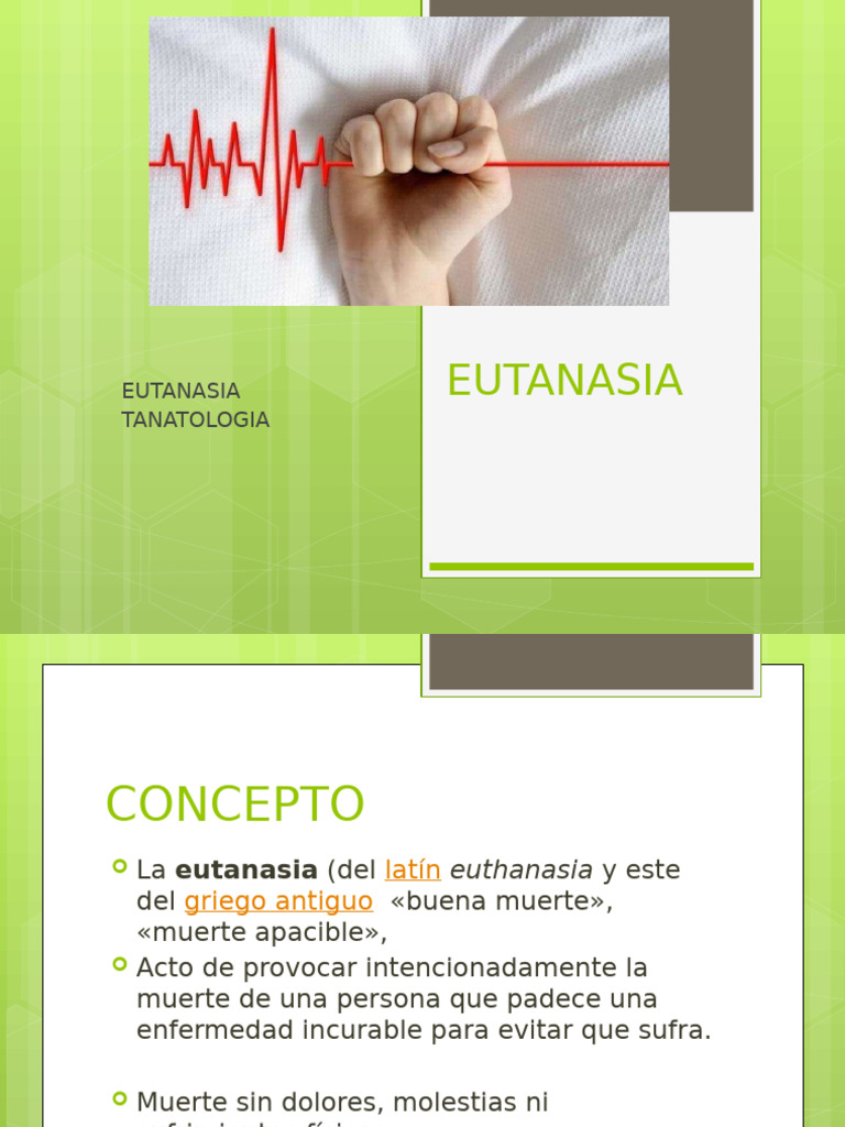 EUTANASIA TANATOLOGIA | PDF | Causas de la muerte | Muerte