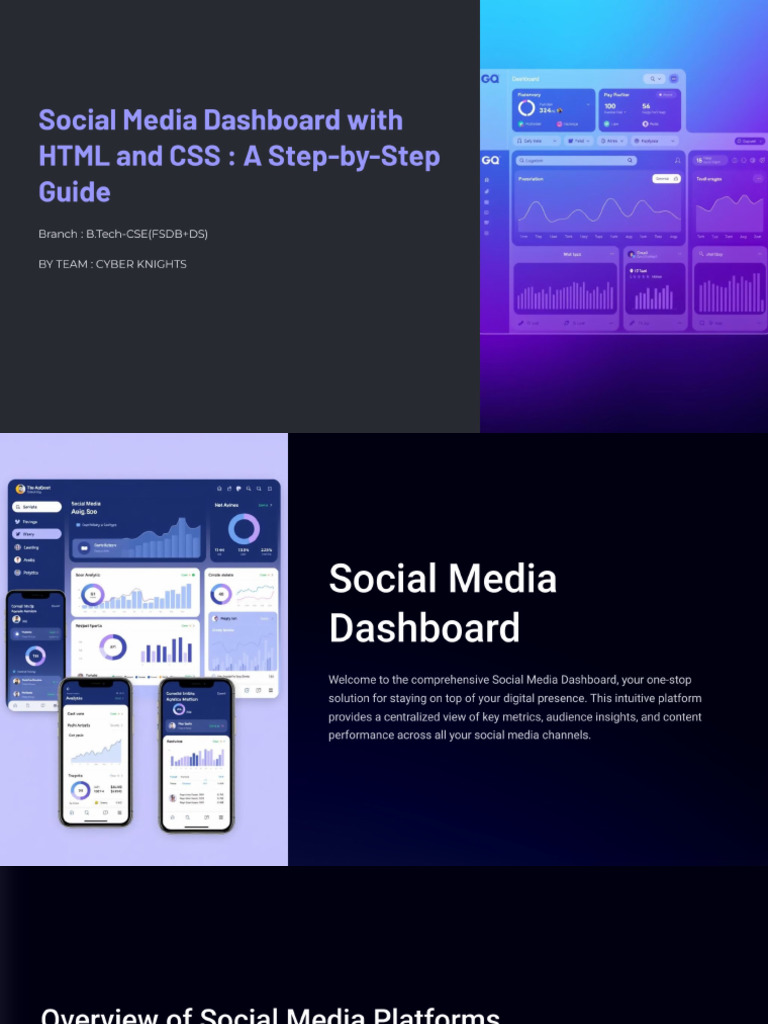 Social Media Dashboard | PDF