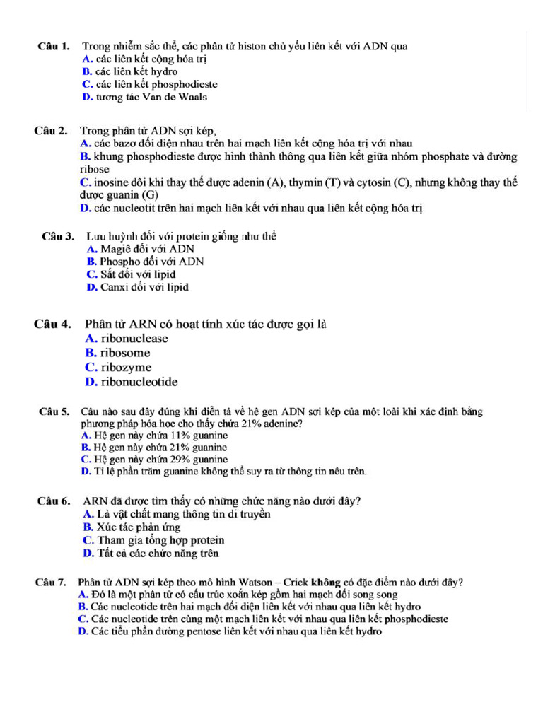 90 Cau Trac Nghiem SHPT-DDTH | PDF