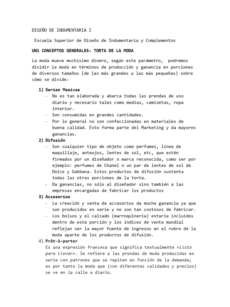 Tipos de Moda: Guía Completa de Indumentaria | PDF | Moda | Ropa