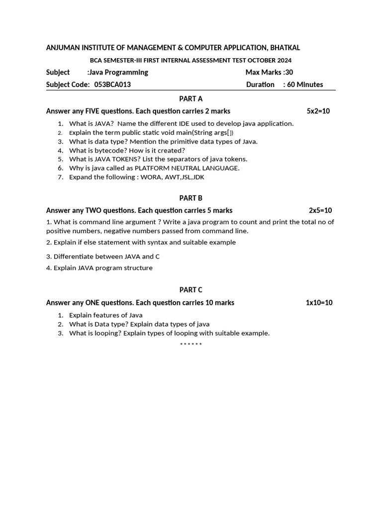 Java Programming | PDF | Teaching Methods & Materials | Computers