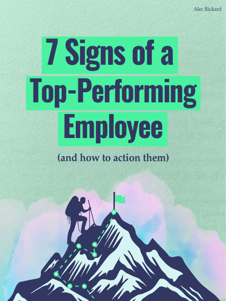 7 Signs of A Top-Performing Employee | PDF