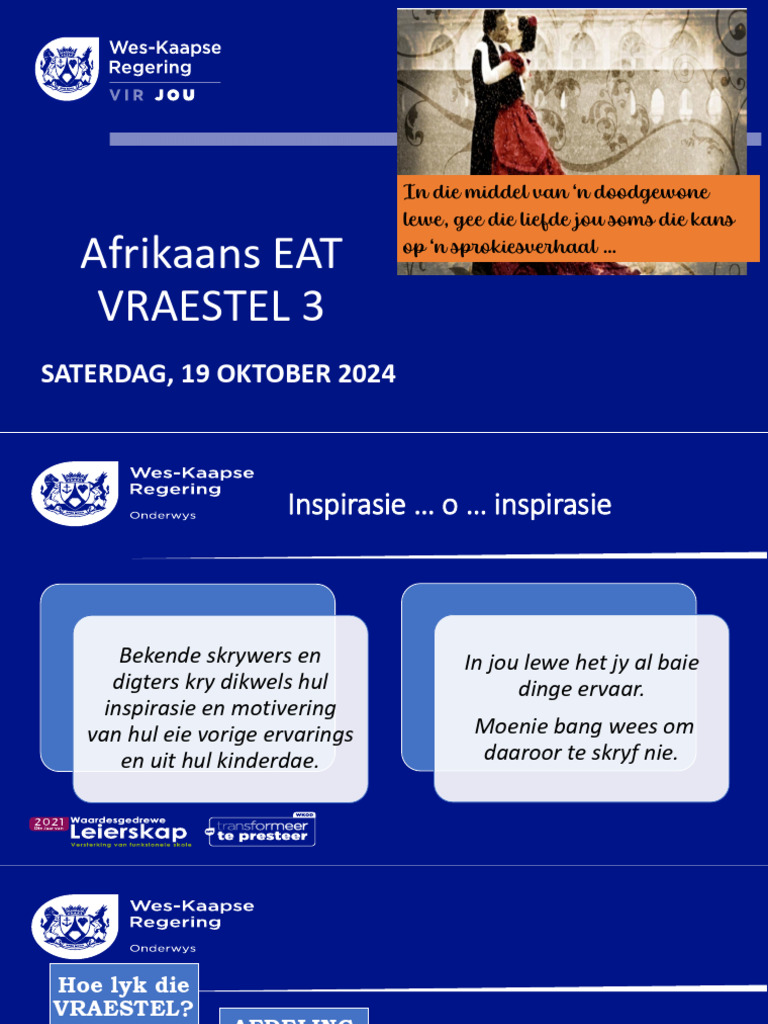 Vraestel 3 Laaste Hupstoot | PDF