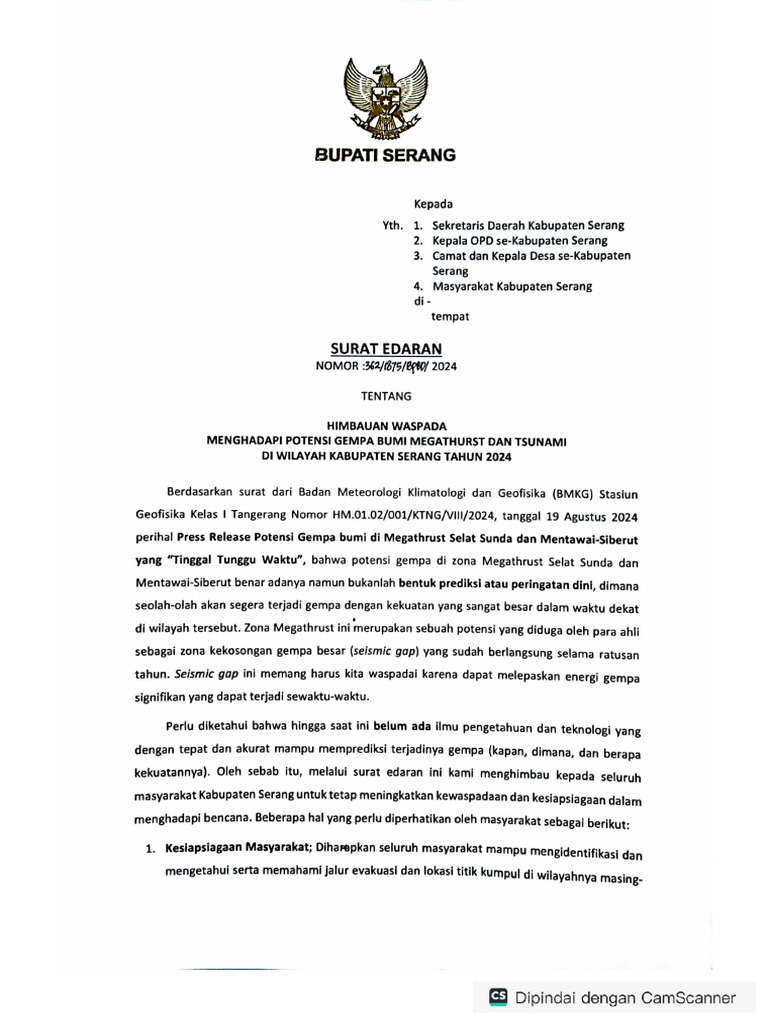 Himbauan Megathrust | PDF