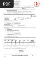 Blood Transfusion Request Form | PDF | Blood Transfusion | Tissue (Biology)