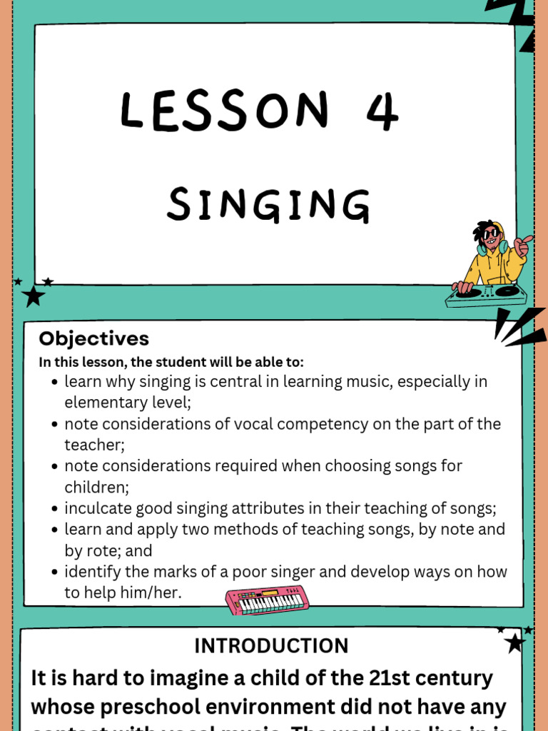 Music Elem (1) | PDF | Singing | Pitch (Music)