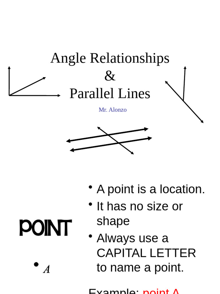 Geometry Angle Relationships PP | PDF | Elementary Mathematics | Euclid