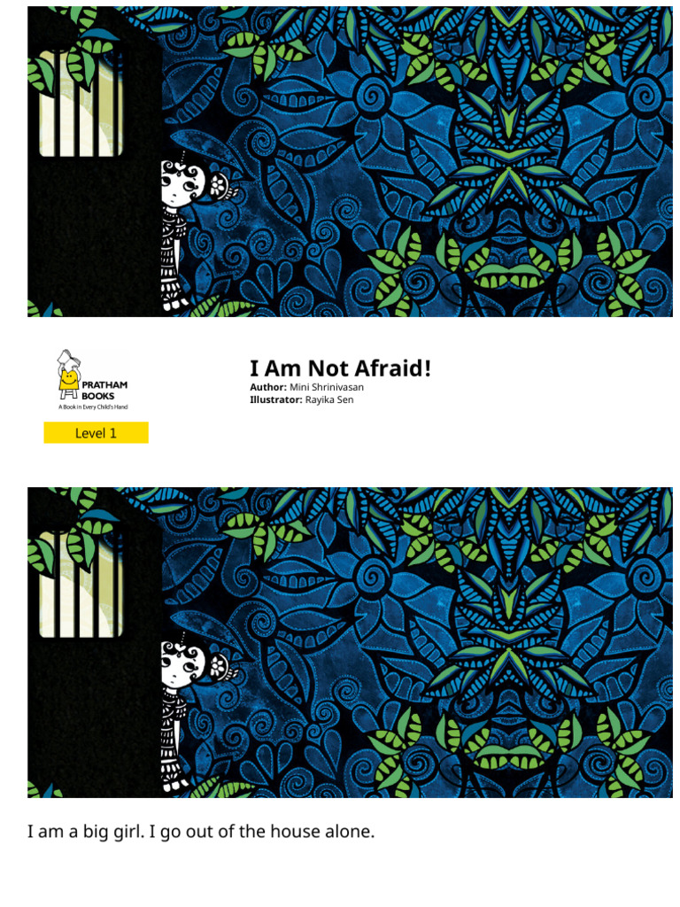 I Am Not Afraid! Children's Book | PDF | Creative Commons License