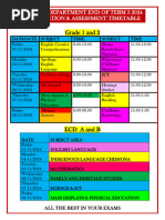 2nd Term Test Timetable - 2024 | PDF