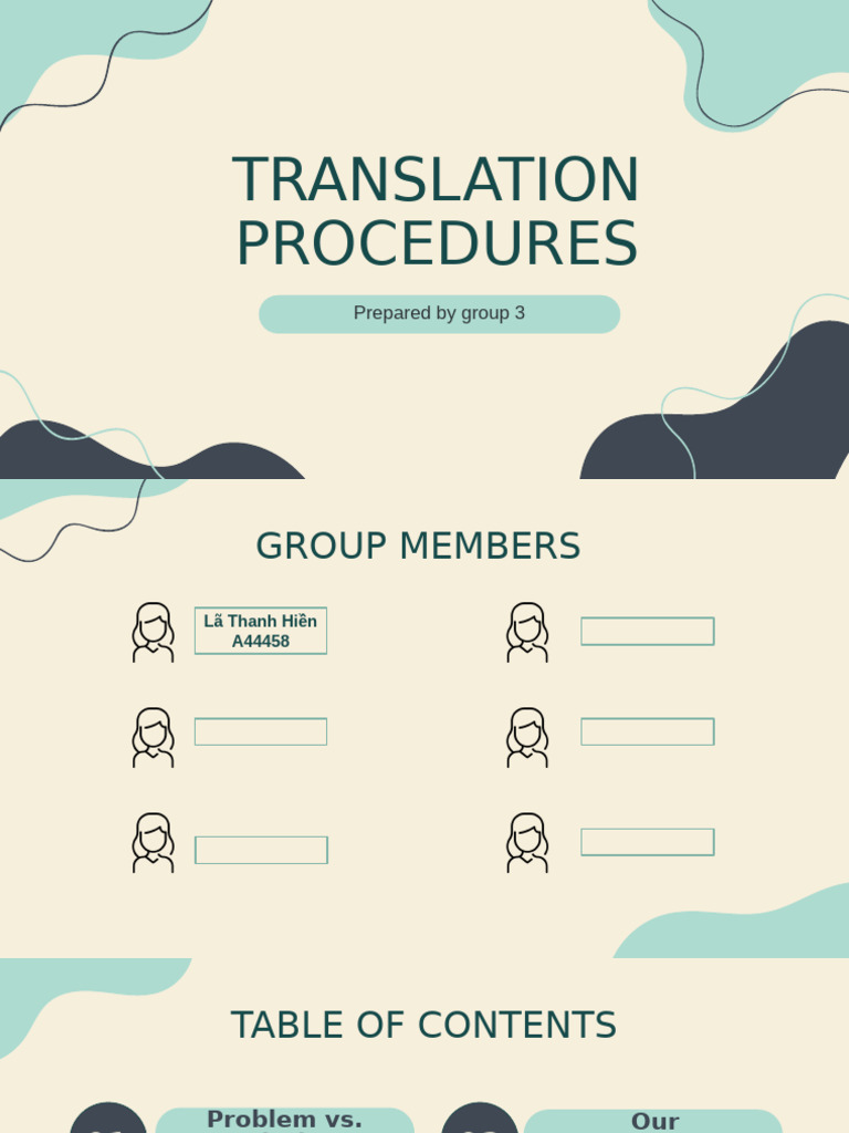 Translation Procedures 3 | PDF | Planets | Saturn