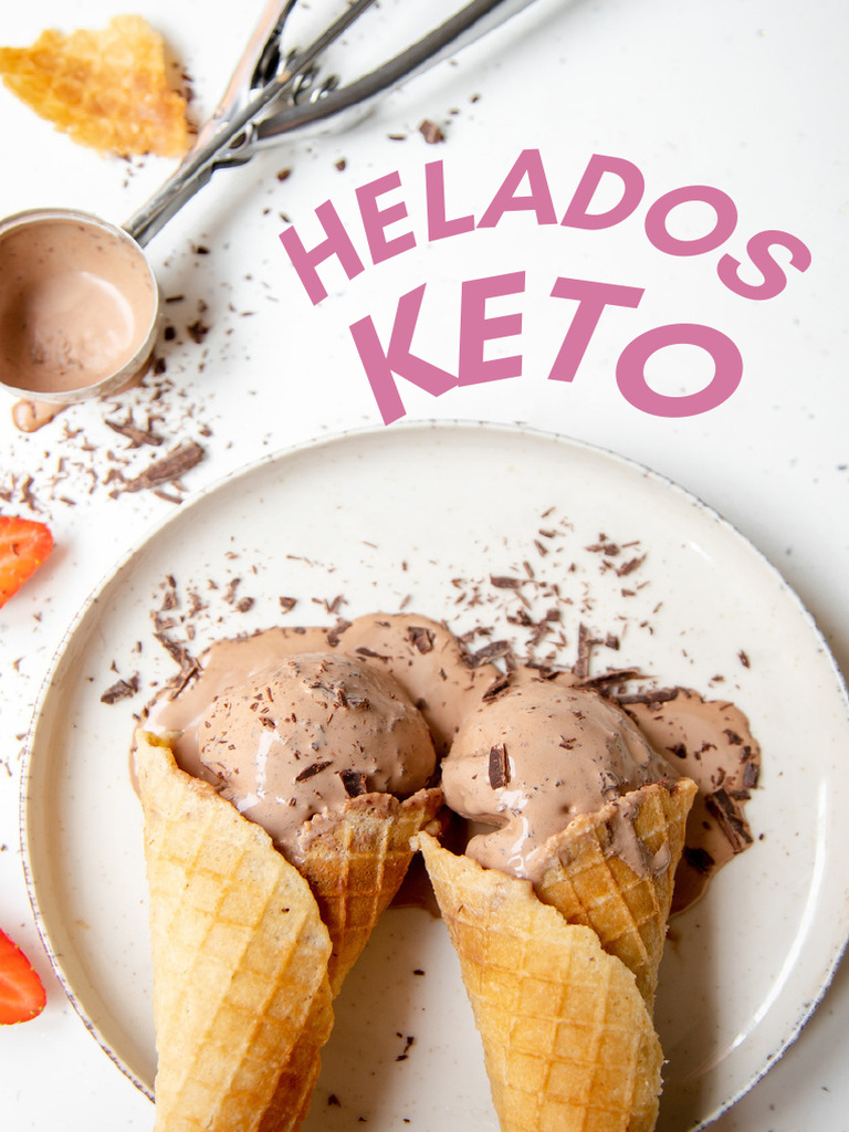 Recetas de Helados Keto Variados | PDF | Helado | Crema
