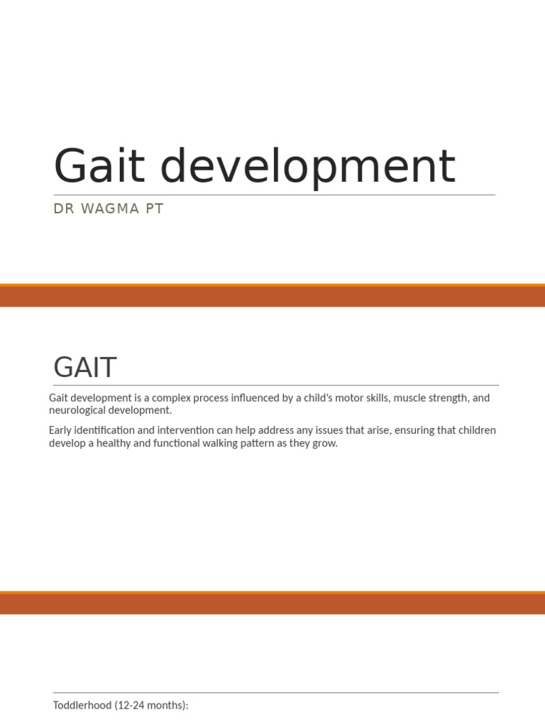 5. Gait | PDF | Balance (Ability) | Motor Coordination
