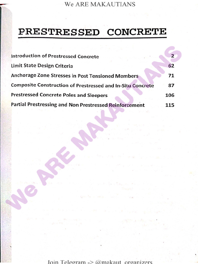 Prestressed Concrete 1 | PDF