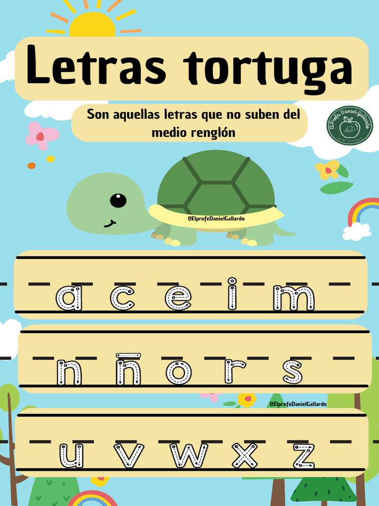 Letras Tortuga, Jirafa, Chango | PDF | Artes del Lenguaje y ...