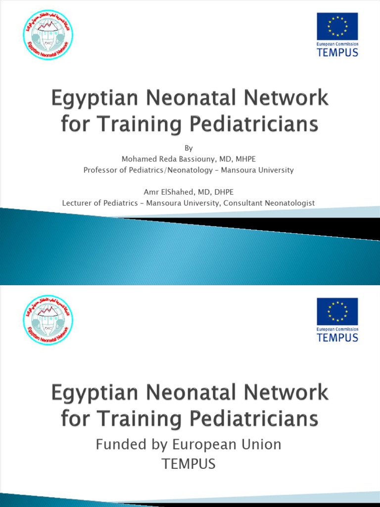 Egyptian Neonatal Network Sharm | PDF | Neonatology | Neonatal ...