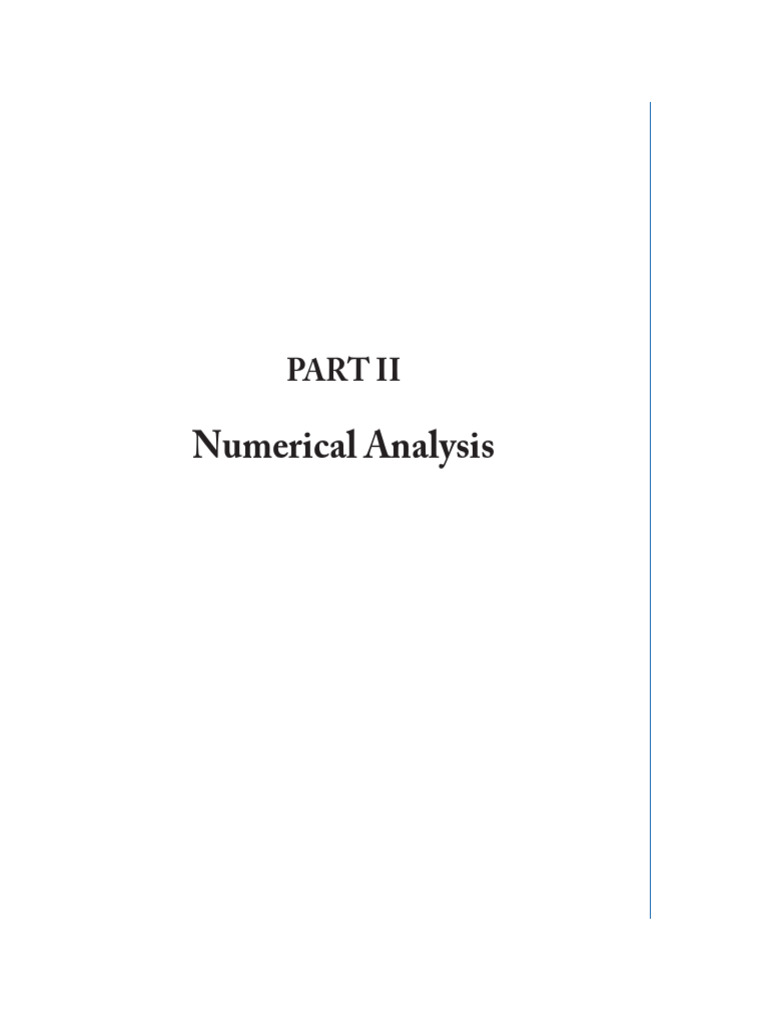 Numerical Analysis | PDF