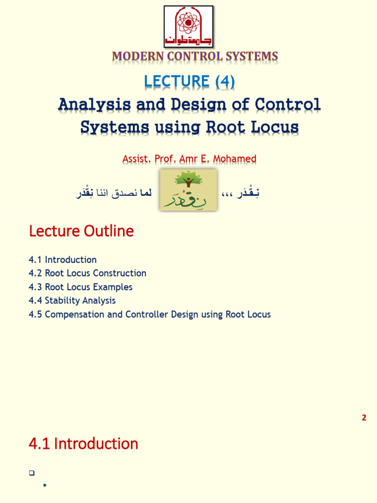Moderncontrol Lec04 Analysisanddesignofcontrolsystemsusingrootlocus 170422224137 | PDF | Zero Of ...